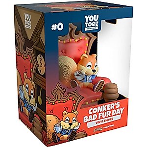 Youtooz Conker's Bad Fur Day 4.8" Vinyl Figure, Official Licensed Collectible from Conkers Bad Fur Day Video Game, by Youtooz Conkers Bad Fur Day Collection