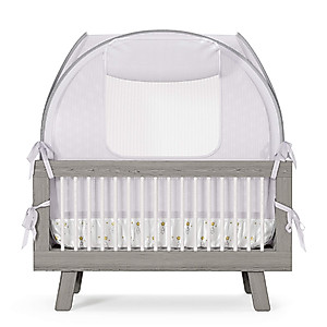 Nahbou Baby Crib Tent - Crib Canopy: Net Cover Crib Tent to Keep Baby from Climbing Out and Safety Crib Tent to Keep Cats Out. Popup Crib Net and Crib Cover Protects Against Mosquito Bites & Toddlers