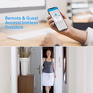 SMONET Smart Lock Wi-Fi Gateway, G2 Gateway Wi-Fi Bridge Remote Control Keyless Entry Door Lock, Smart Hub Work with Alexa, Google Home Voice Control for Homes and Hotel