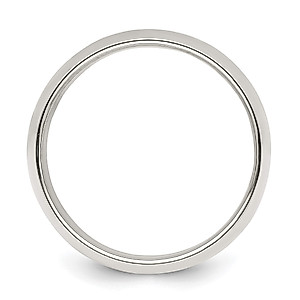 Jewelry Stores Network 9mm Half Round Sterling Silver Wedding Band Ring Size 7.5