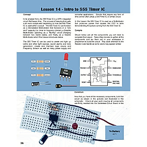 Intro to Electronics Book & Complete Component Kit STEM Compliant 40 Projects