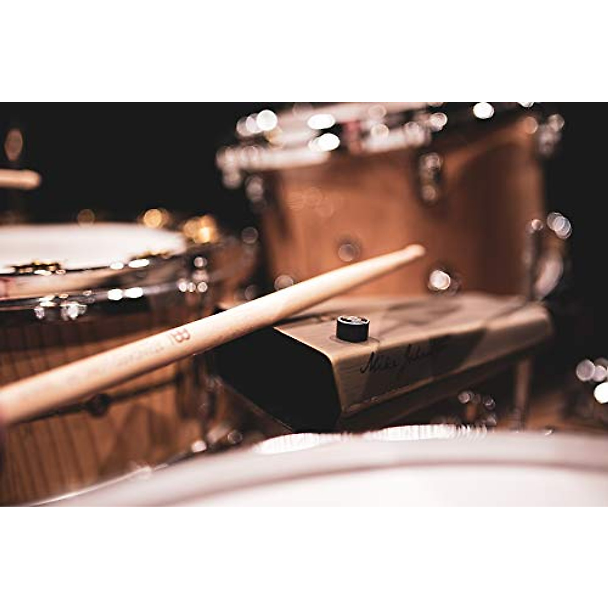 Meinl Cymbals Mike Johnston Groove Bell Cowbell with Magnetic Mutes — NOT Made in China — Vintage Steel Finish, 2-Year Warranty (MJ-GB)