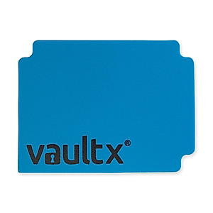 Vault X ® Deck Box and 150 Black Card Sleeves - Large Size for 120-130 Sleeved Cards - PVC Free Card Holder for TCG (Blue)