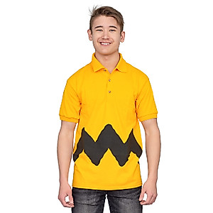 Charlie B Halloween Costume Polo Shirt Yellow Zig Zag T-shirt Cosplay