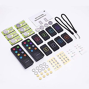 Unusual Holiday Present - Key Finder with Extra Backup RF Transmitter and Lanyards, Simjar Wireless RF Item Locator Tracker Support Remote Control with Louder Beep - Pet Wallet Phone Glasses Tracker
