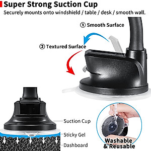 APPS2Car Tablet Car Mount for iPad Truck Holder Long Arm Extension Strong Suction Cup Windshield Mount for 7-11 Inch Tablet iPad Pro Air Mini iPhone