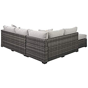 Signature Design by Ashley P301-070 Cherry Point Seating Set of 4 Conversational Set, Gray