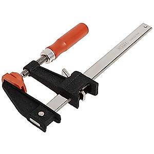 Bessey Clutch Style Bar Clamps - 6 In 600 lb - GSCC2.506 - Woodworking Clamps with Ergonomic Handle, Non-Marring Pads, Durable Cast-Iron Jaws & Serrated Rail for Carpentry & Cabinetry