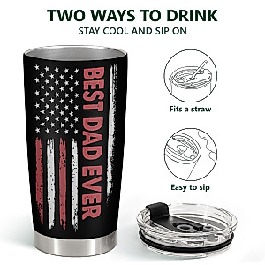 34HD Dad Travel Mug, Stainless Steel, 20 fl oz, Double Wall, Leak Proof, BPA Free