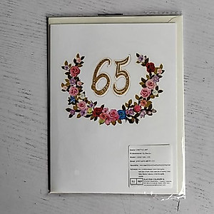 GREETING ART Happy 65th Birthday Pop Up Card,65th Bday Anniversary Card for Him Her,65th Birthday Card, 65th Birthday Gifts for Women Men,Birthday Cards for 65 Year Old Mom Dad