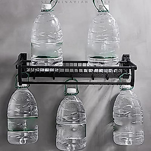 NADAENQ Punch-Free Towel Holder, Space Aluminum Bathroom Rack, Black Bath Towel Rack Apply to Bathroom, Kitchen and Wardrobe,50cm