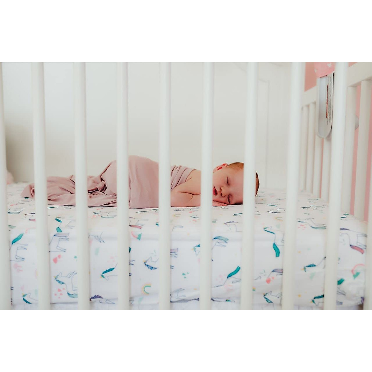 Mima Bebie Swaddle Blanket and Hat Set – Cute Receiving Blanket for Baby Boy and Girl – Soft and Cozy Baby Swaddle Blanket for Newborn – Newborn Blanket New Mom Essentials – Dusty Rose