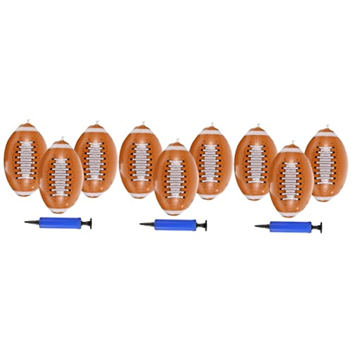 CLISPEED 3 Sets Inflatable Beach Ball Giant Inflatable Ball Summer Decorations for Outside Beach Toy Inflatable Water Balls Football Toys for Kids Inflatable Rugby Toys Ball Toy for Kids