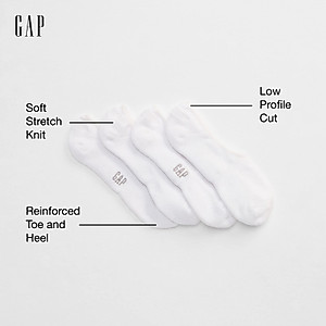 GAP mens No Show Socks, Light Grey Heather, One Size US