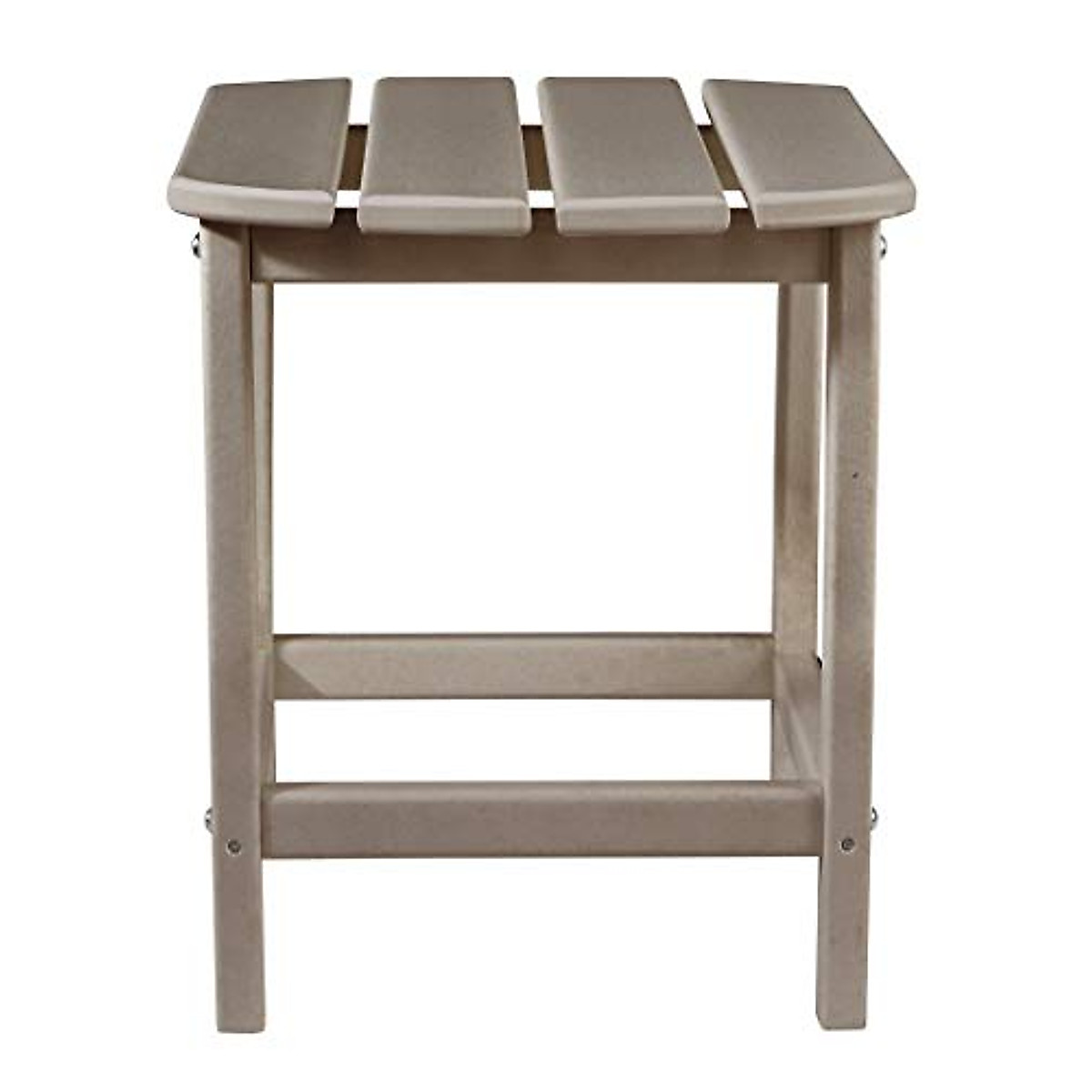 Signature Design by Ashley Sundown Treasure Outdoor Patio HDPE Weather Resistant End Table, Brown