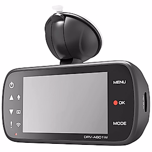 Kenwood DRV-A601W 4K Ultra Car Dash Cam with Built in GPS, G-Shock and 3-Inch Display