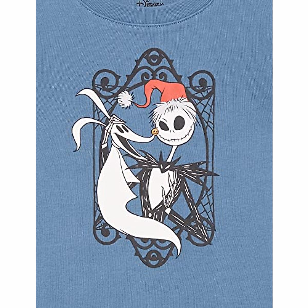 Amazon Essentials Disney | Marvel | Star Wars Unisex Kids' Snug-Fit Cotton Pajama Sleepwear Sets, Nightmare Santa Jack, 12