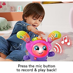 Fisher-Price Baby & Toddler Learning Toy DJ Bouncin’ Star with Music Lights & Bouncing Action for Ages 6+ Months