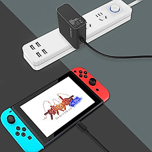 USB C Charger Nintendo Switch, Omars 39W USB Type C Charging Kit Compatible with Nintendo Switch Power Delivery 3.0 & QC 3.0 Fast Charging Power Kit Supports TV Mode and Dock Station (6 ft)