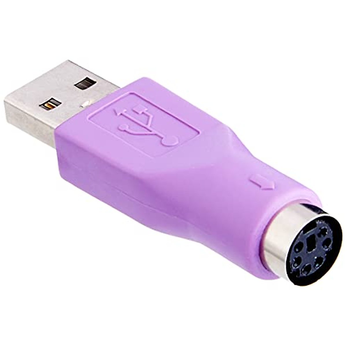 StarTech.com Replacement PS/2 Keyboard to USB Adapter - F/M - Keyboard adapter - PS/2 (F) to USB (M) - GC46MFKEY, Purple