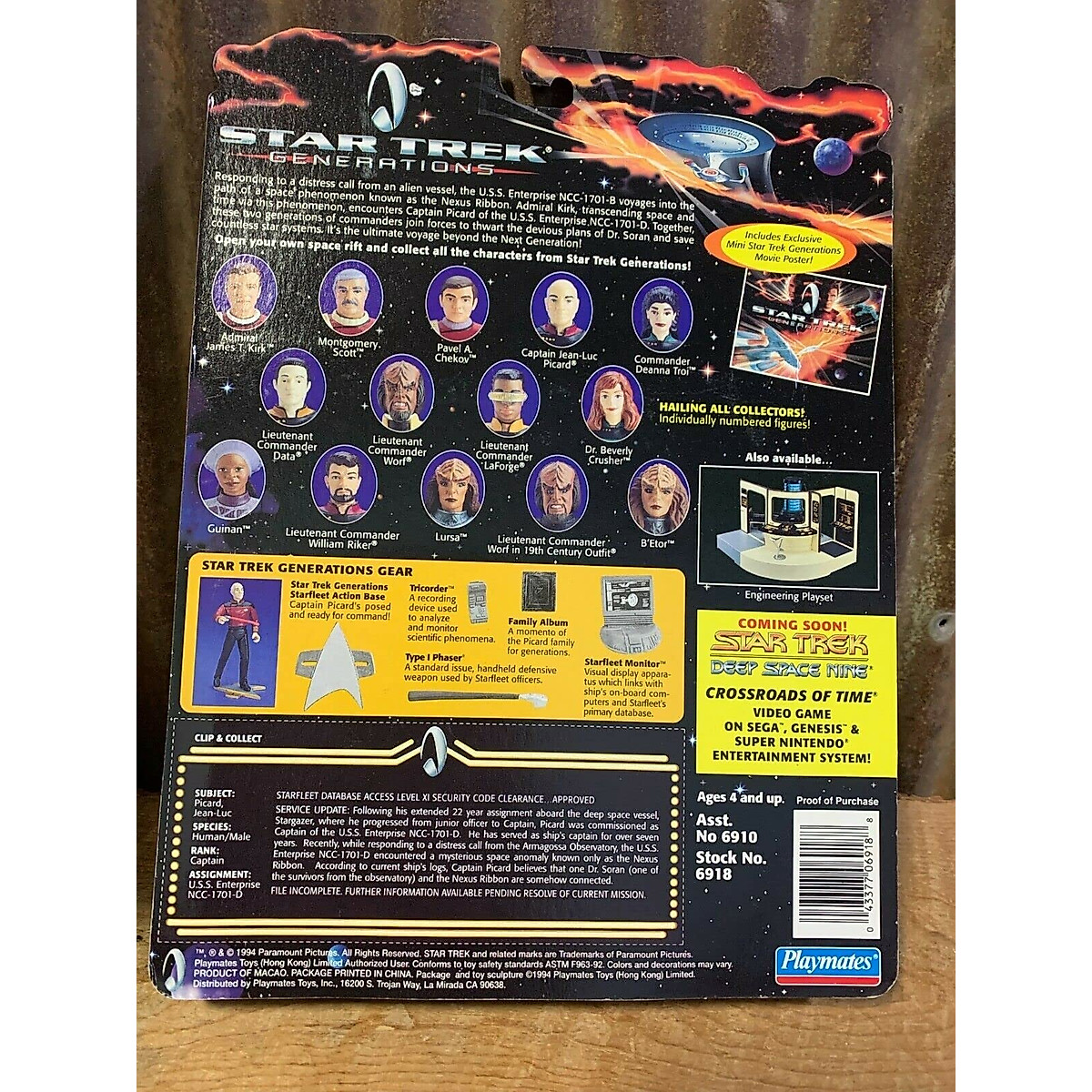 STAR TREK Generations Captain Jean-Luc Picard Action Figure