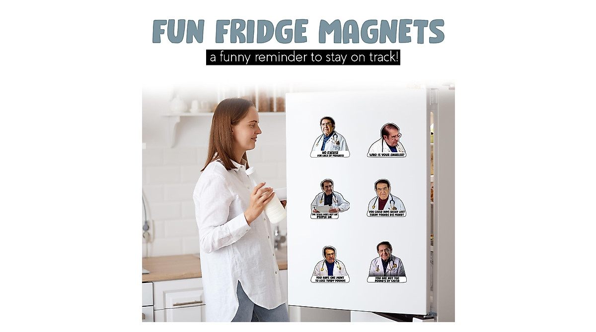 Funny Dr Now Magnets - 12 Pack Motivational Humor