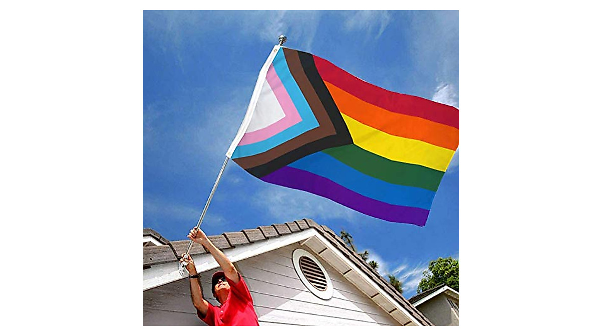 Progress Pride Rainbow Flag 3x5 ft - All Inclusive Design
