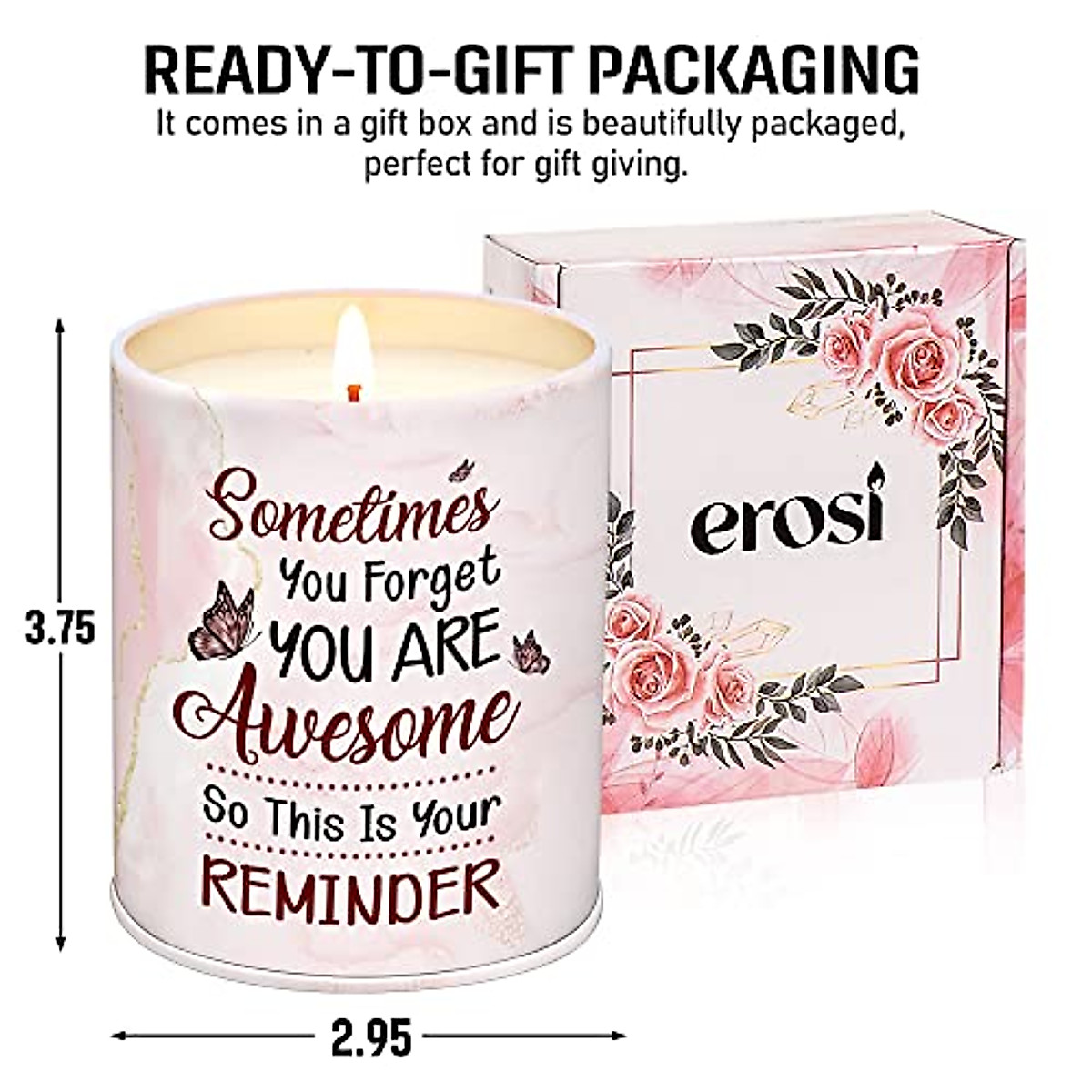 Candles Gifts for Women - Birthday Gifts for Women, Mom - Gifts for Her, Wife, Girlfriend - Funny Gifts, Valentines Day Gifts for Her, Wife - Butterfly Gifts for Women - Candles for Women 10Oz