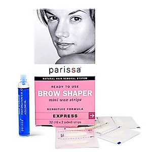 Parissa Eyebrow Shaper Wax Strip, 32 count, pink