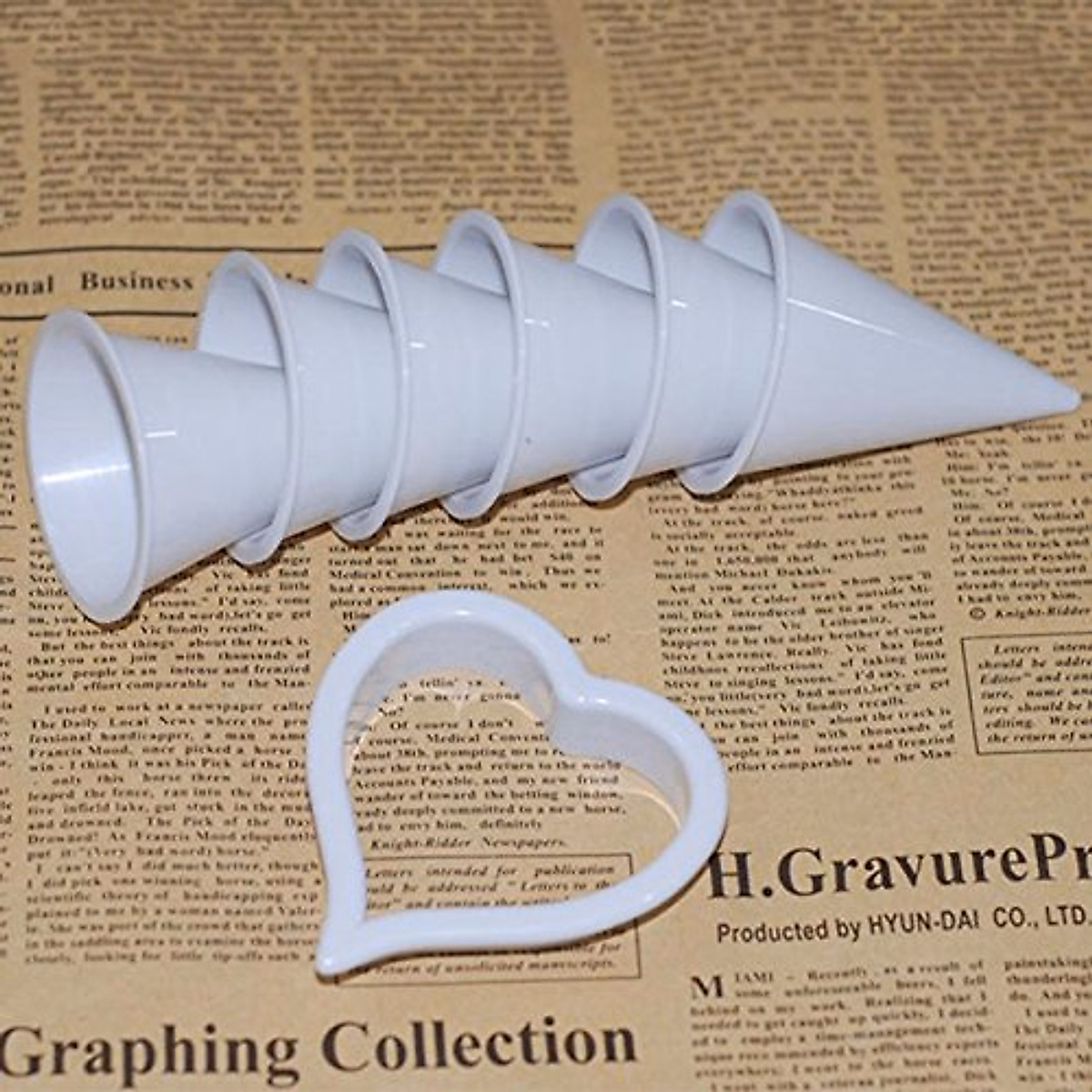 7pcs/set sugar craft fondant cake tool Calla lily flower decorating plunger cutter mold -Pier 27