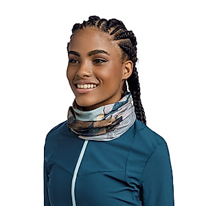 BUFF CoolNet UV Bike Neck Gaiter, Reflcetive, UPF 50 Sun Protection, Breathable, Cooling Bandana, Quick Dry Face Mask, Zomi Multi, Adult Size