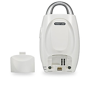 VTech DM221 Audio Baby Monitor with up to 1,000 ft of Range, Vibrating Sound-Alert, Talk Back Intercom & Night Light Loop, White/Silver