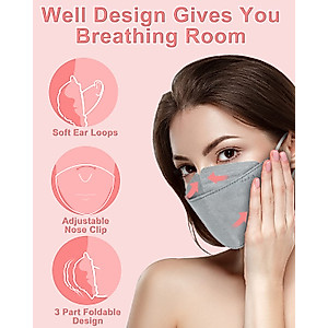 AOTDAOU KN95 Face Mask for Women Men, 20 Packs Earth Tone Print Masks Individually Wrapped, Disposable Colored Mask Comfortable Fit for Adult, 4-Ply Breathable Mask with Adjustable Nose Wire