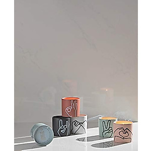 Paddywax Impressions Artisan Hand-Poured Scented Candle, 5.75-Ounce, Black - Rock On (Leather & Oakmoss)