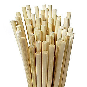 Ustace Natural Bamboo Skewers 200pcs 6'' for BBQ,Fruit Skewers, Grilling Kabob Skewers,Grilled Corn,Marshmallow,Chocolate Fountain and Party.Φ=3mm(6 inch) (A240)