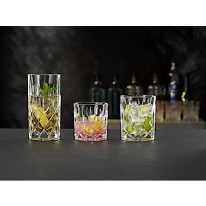 Nachtmann Noblesse Collection Whiskey Glass, Set of 4 Crystal Clear Glasses, 4-Inch Tumbler for Scotch, Cocktail, Liquor, or Bourbon, 10-Ounce, dishwasher safe