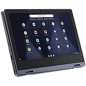 Lenovo Chromebook Flex 3 11" MTK 2-in-1 11.6" Touch Screen Chromebook, MediaTek MT8183 Octa-Core Processor, 4GB Memory , 64GB eMMC Flash Memory + YSC Accessory (Abyss Blue)