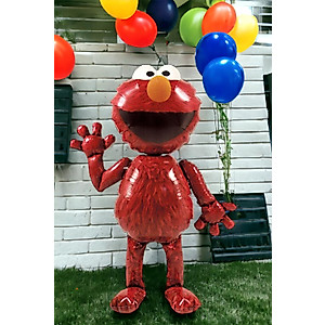 Anagram Mayflower Distributing Elmo AirWalker 54" Foil Balloon,Red,Supersize