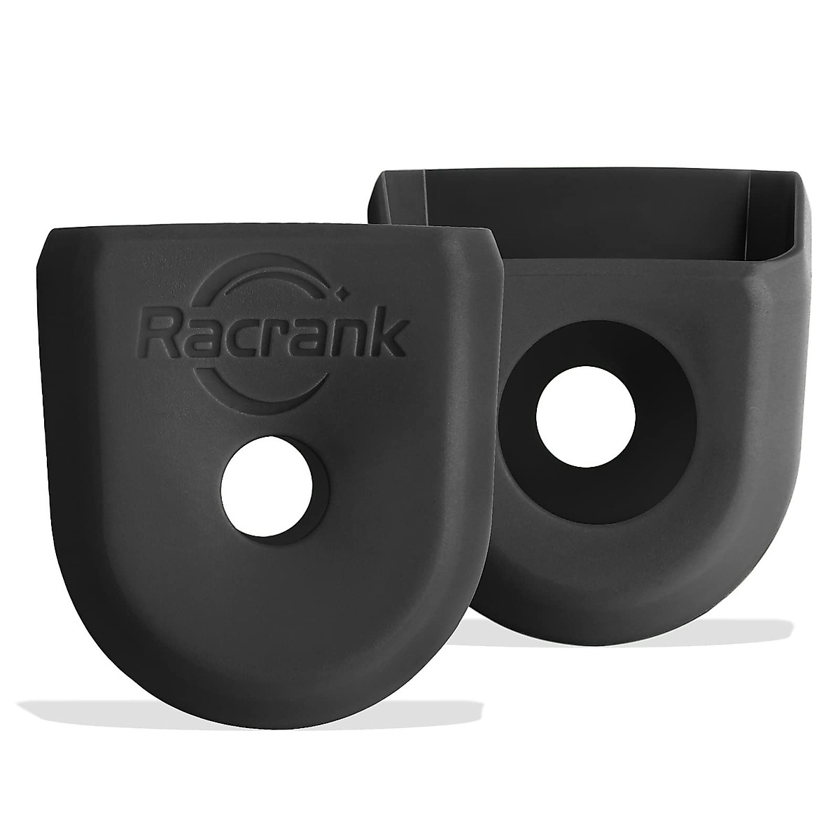 Racrank Universal Crank Boots, Crank Protectors for Bicycle Cranks, Crank Boot Protectors for Mountain Bike Road Bike, Pack of 2 - Black