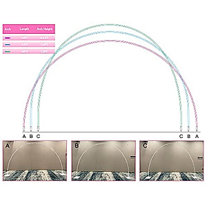 YALLOVE 21ft Balloon Arch Stand Kit, Free Combination in Width and Height (e.g. 10ft x 7.5ft), Convenient to Assemble and Disassemble
