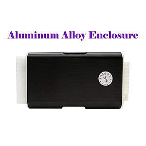 Computer PC Power Supply Tester, ATX/ITX/IDE/HDD/SATA/BYI Connectors Power Supply Tester, 1.8'' LCD Screen (Aluminum Alloy Enclosure)