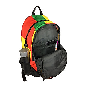 HBCali California Rasta Backpack with Padded Straps