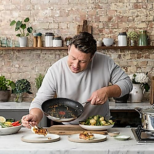 Tefal E304S344 Jamie Oliver Set x 3 Pan, 20-24-28 cm, 18/10 Steel