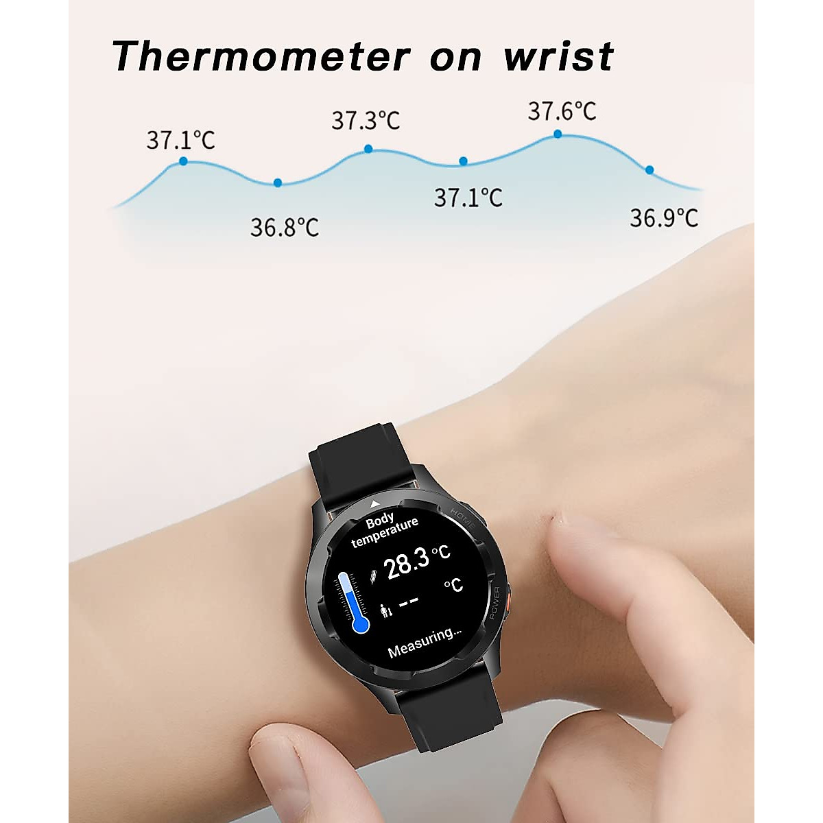 Smart Watches for Men 1.32 in Full Touchscreen Waterproof Smartwatch Bluetooth Call Dial Sports Calories Steps Counter Fitness Tracker Android iOS