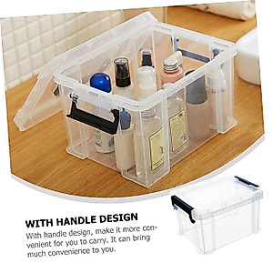 CHILDWEET 5pcs Boxes Tote Bags Portable Mini Bin Mini Screws Bins Small Sundries Case Small Plastic Tote Mini Bins Clear Mini Sundries Organizer Mini Plastic Tote Pp Storage Container
