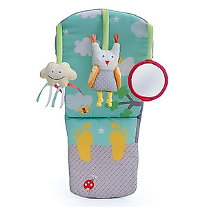 Taf Toys Play & Kick Car Seat Toy | Baby’s Activity & Entertaining Center. Keep Baby Calm While Driving. Important - Suitable ONLY for Cars with Adjustable HEADREST with Metal Poles
