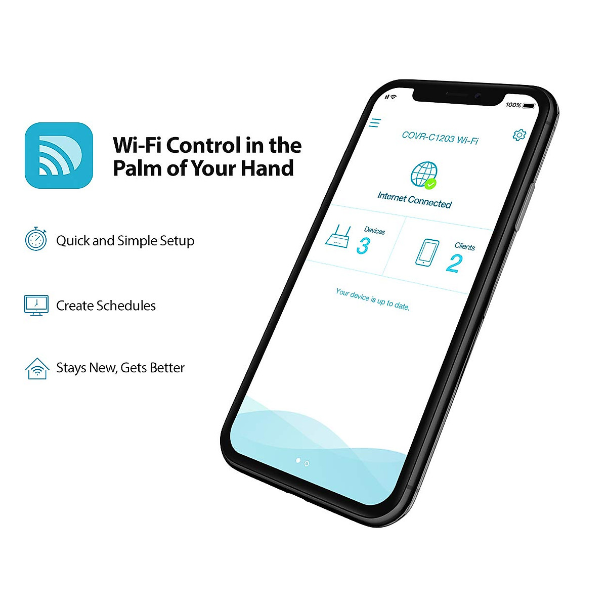 D-Link COVR Whole Home Mesh WiFi System Dual Band AC1200 3-Pack Router Replacement for Wireless Internet Network Gigabit Ethernet, Up to 5000 Sq. Ft. (COVR-C1203-US)