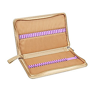 Gullor Fashion Fold Canvas Pencil Case, Black, 36 Holes