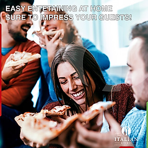 The Italian Kitchen Pizza Cutter Wheel - Restaurant Grade Stainless Steel 4 Inch Blade Pizza Slicer With Finger Guard