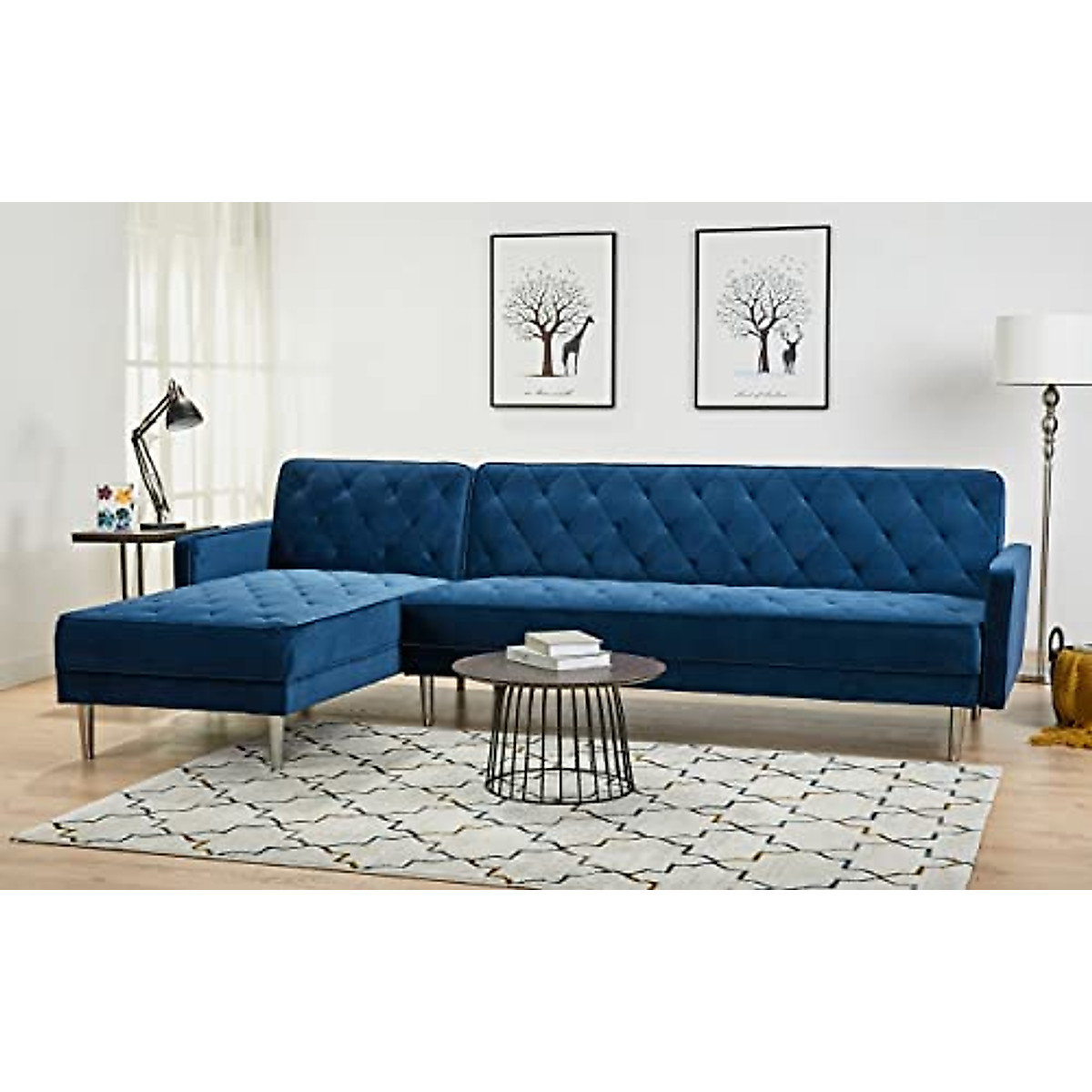 Gold Sparrow Berkeley Sectional, Sapphire